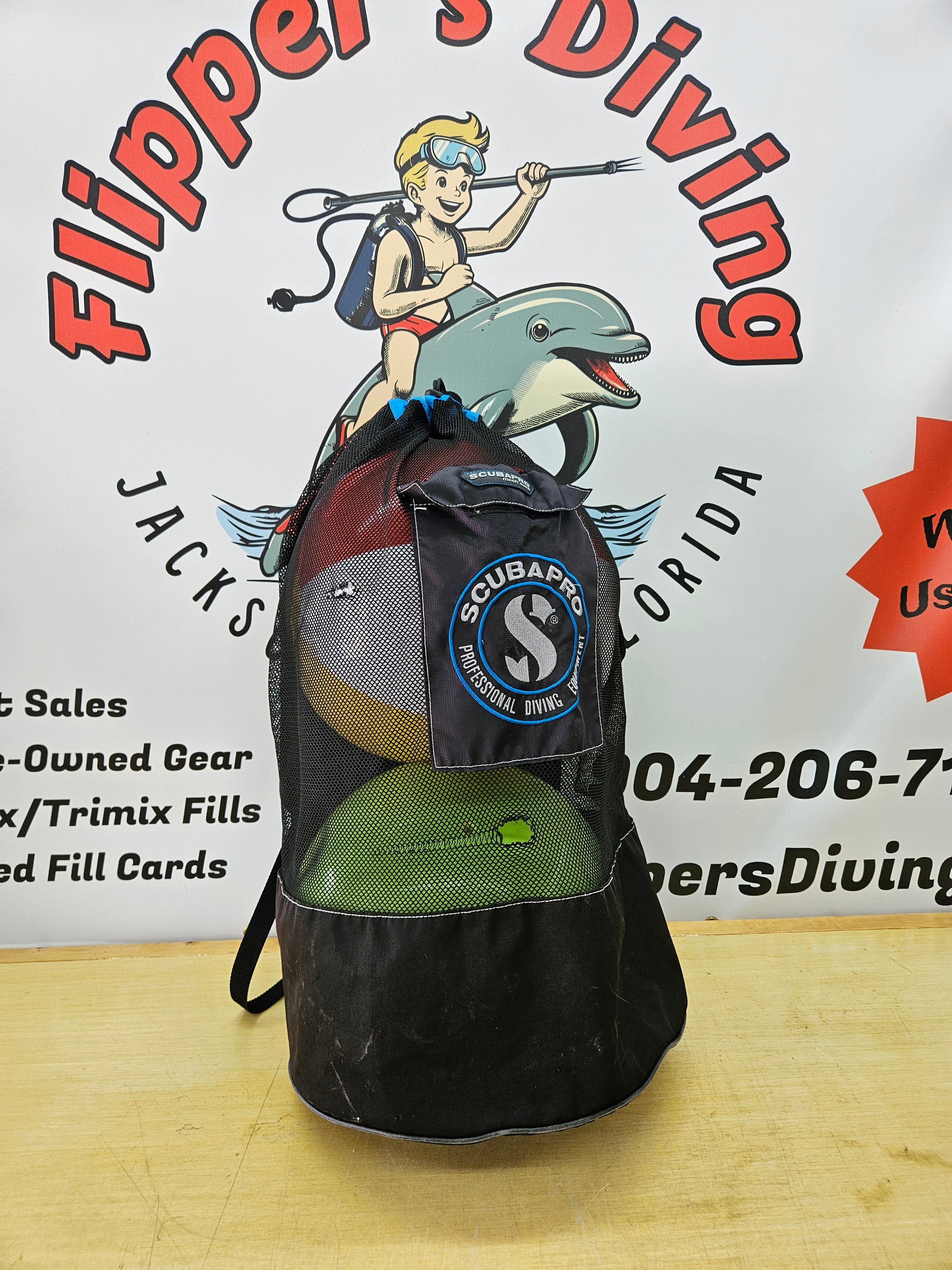 Scubapro Mesh Backpack Gear Bag – Flipper's Diving LLC