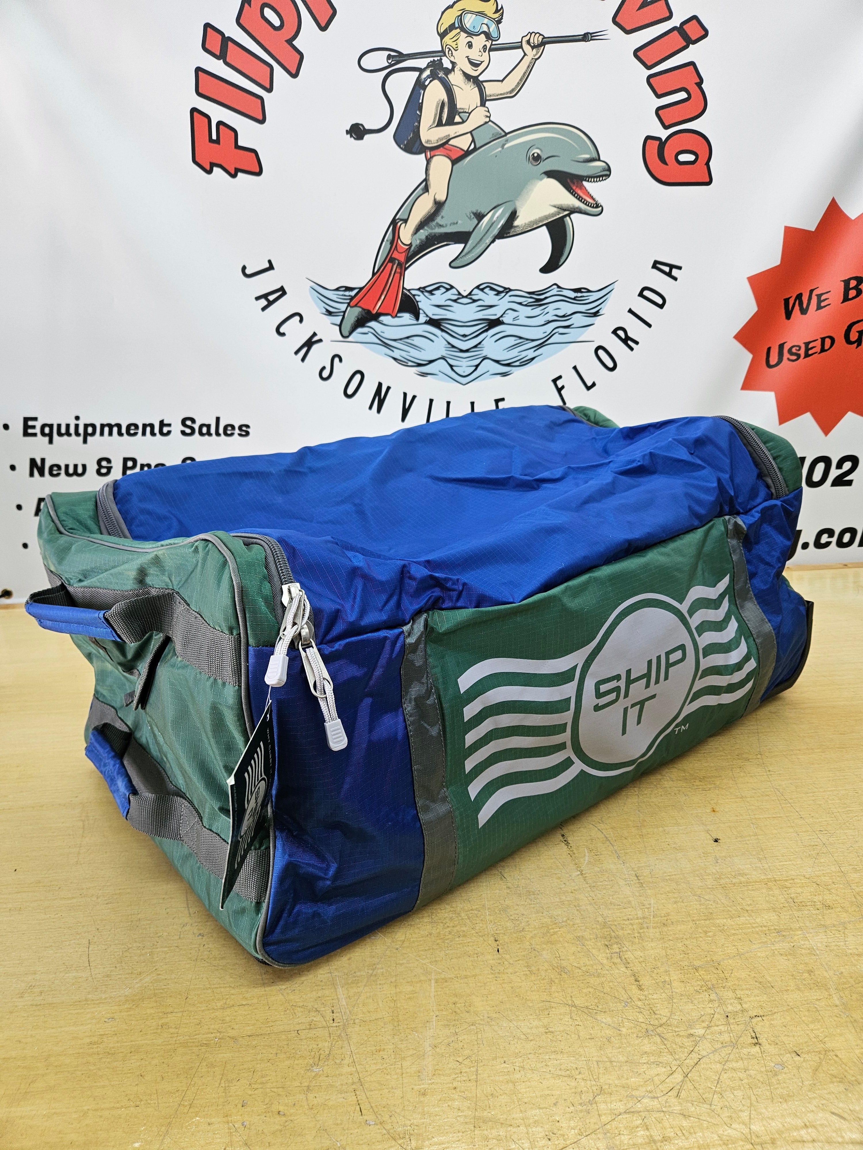 "SHIP IT" Luggage Bag – Flipper's Diving LLC