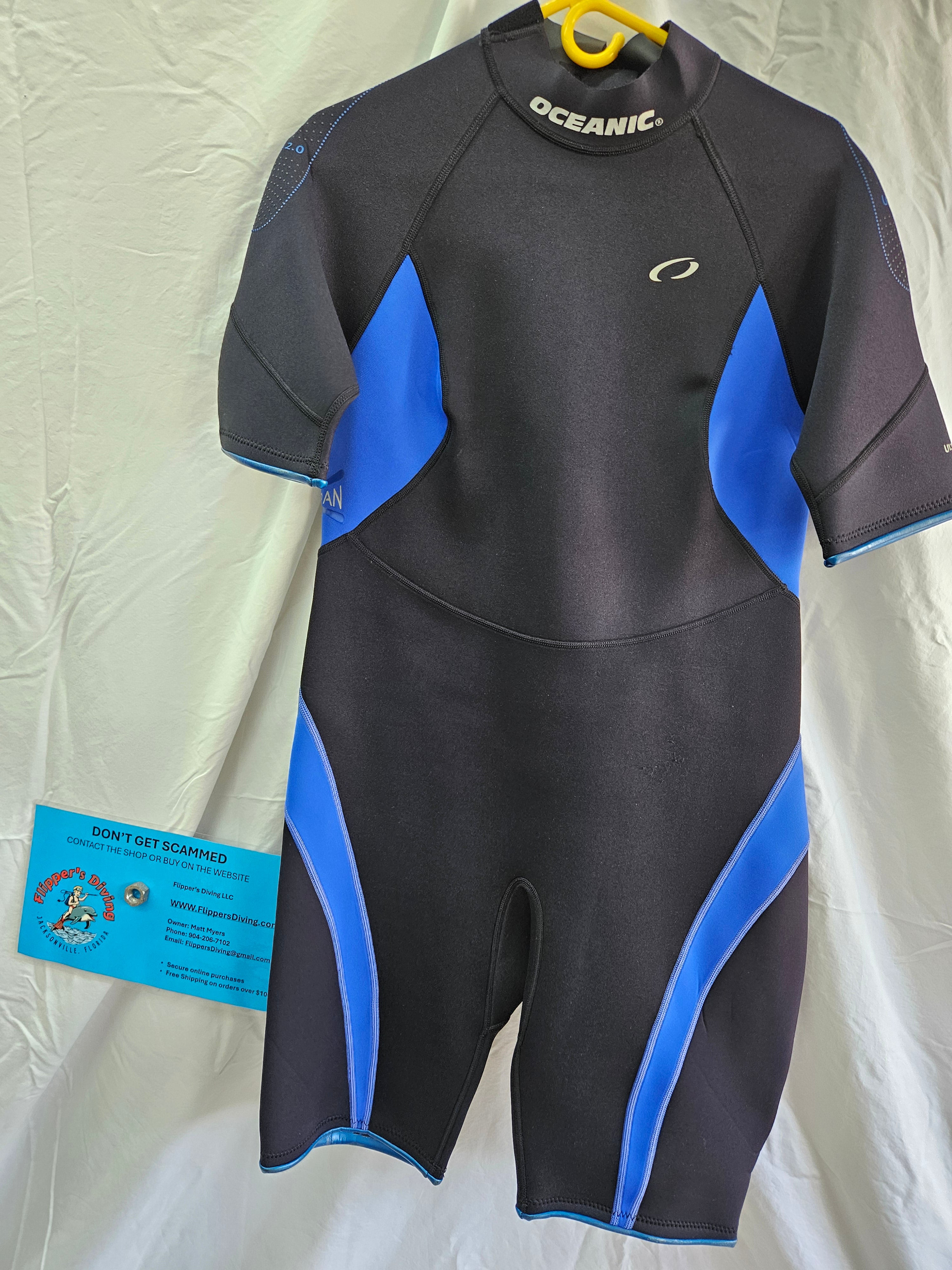 Oceanic Ultra 2.0mm Shorty Wetsuit (Size 16) – Flipper's Diving LLC