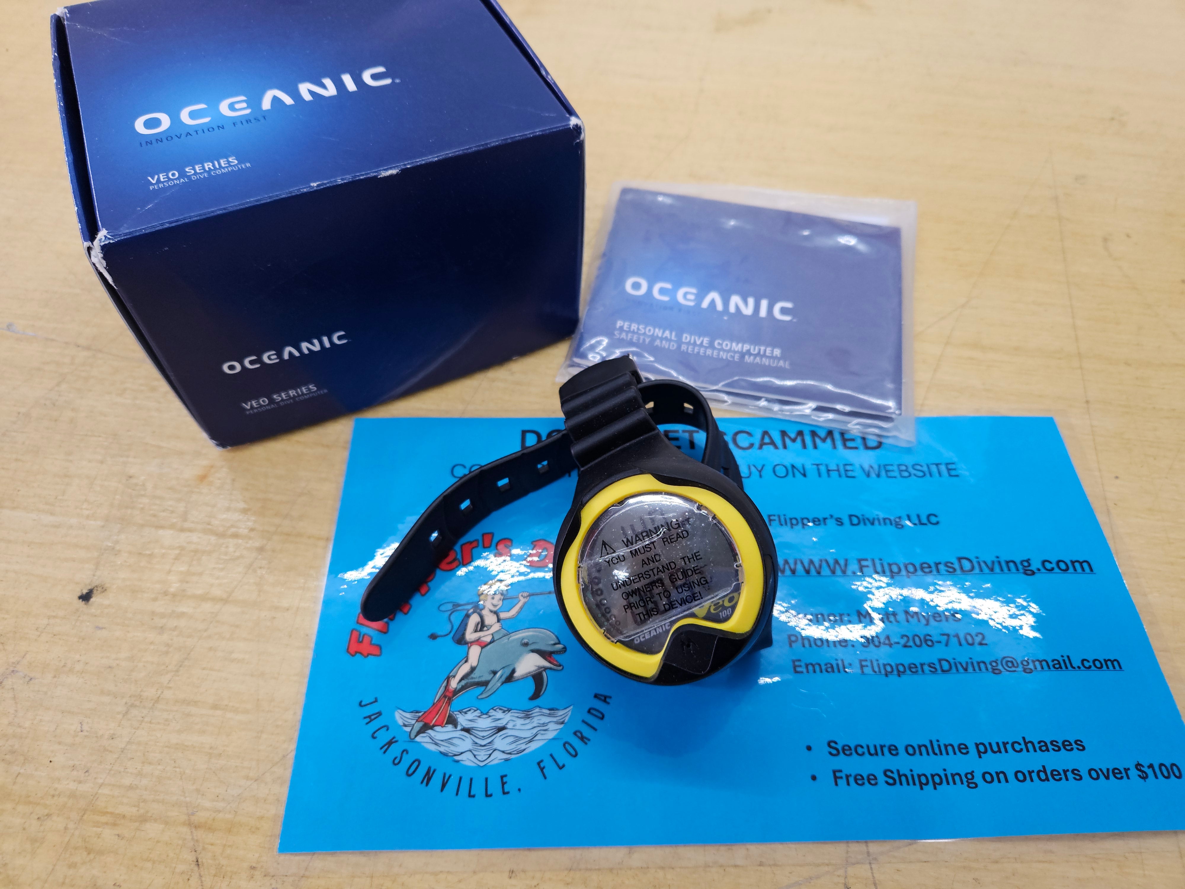 Oceanic Veo 100 Dive Computer – Flipper's Diving LLC