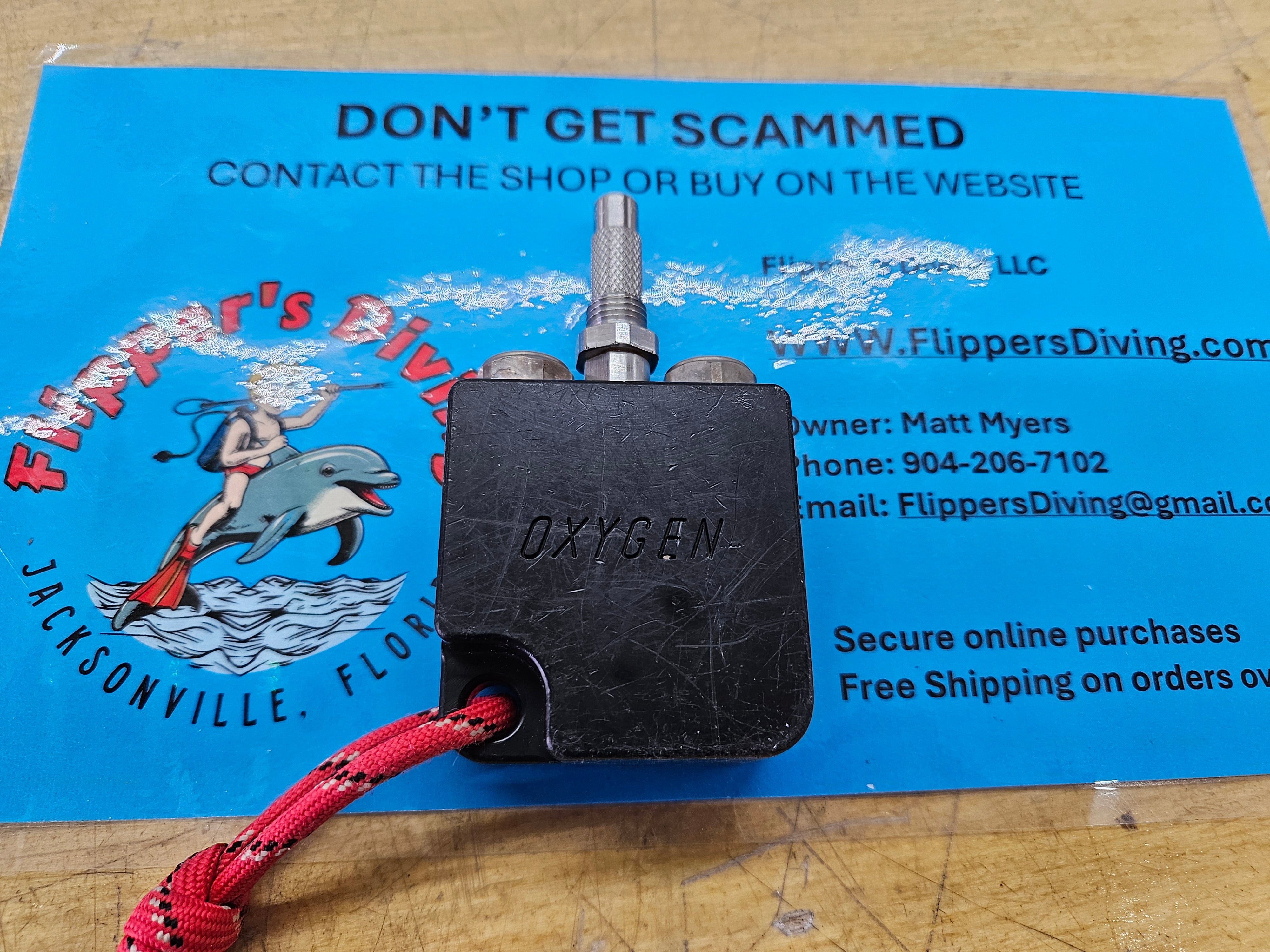 Fathom CCR Oxygen Needle Valve MAV – Flipper's Diving LLC