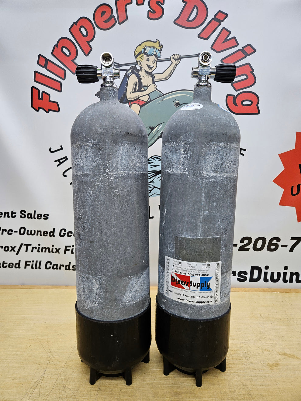 Galvanized Faber LP85's (Pair) – Flipper's Diving LLC