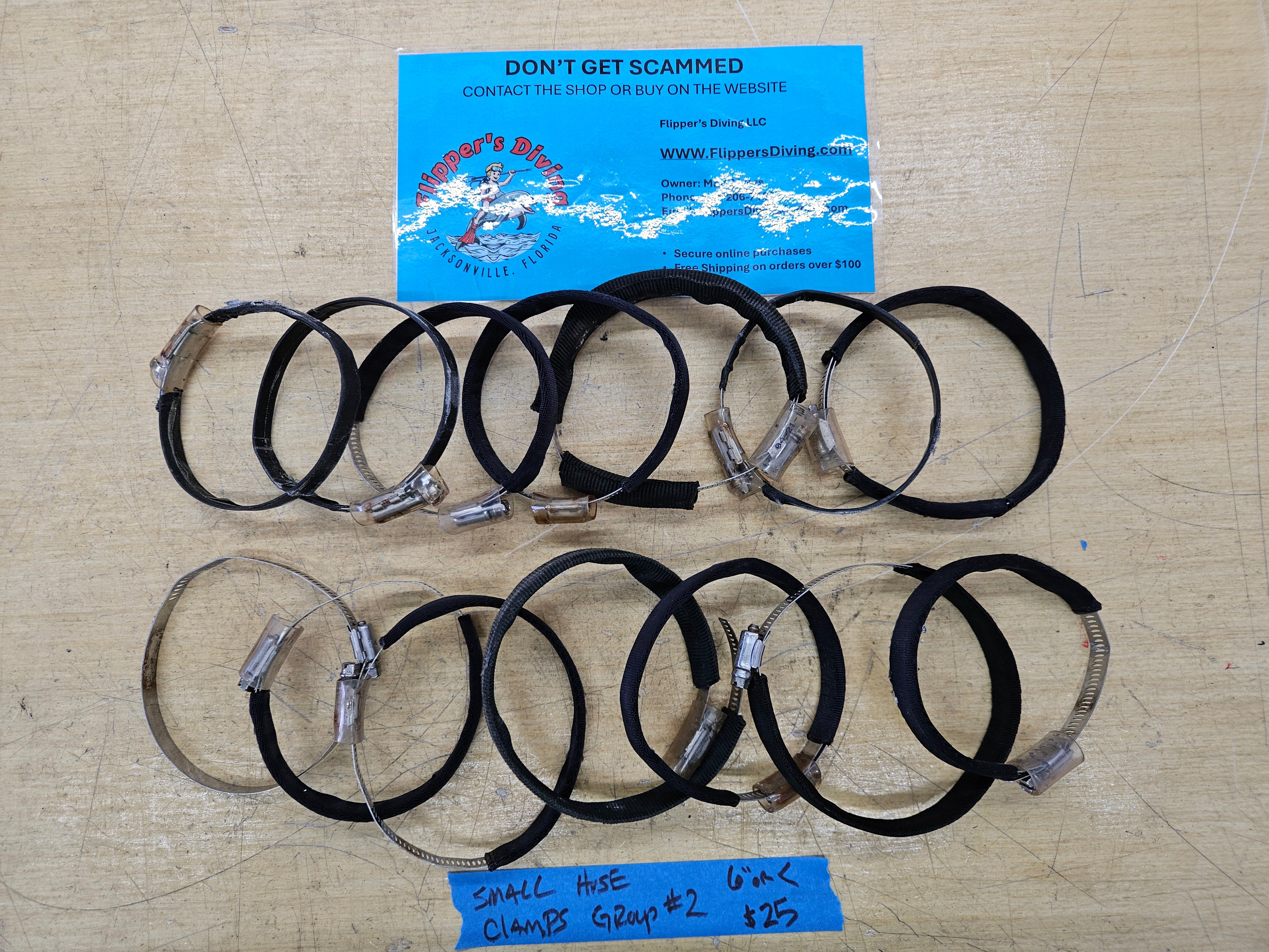 14 Hose Clamps – Flipper's Diving LLC